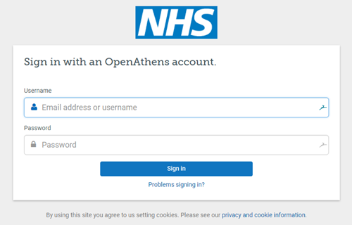 Logging In and Out - e-LfH Hub Support